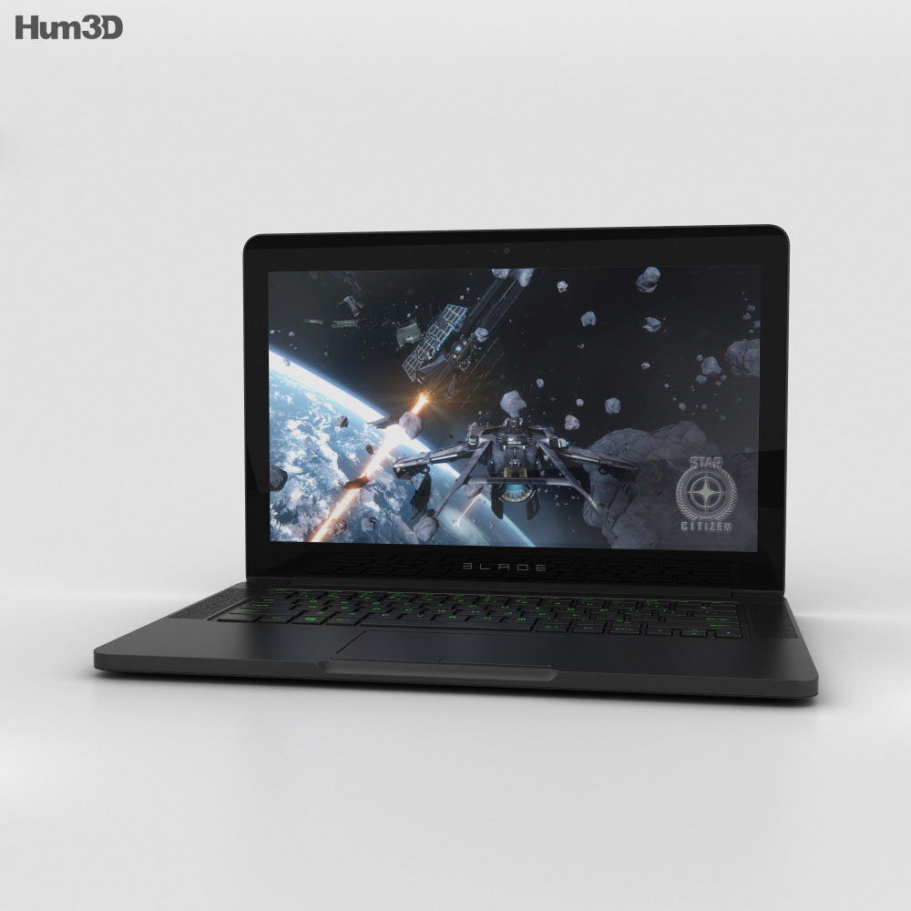 Razer Blade 3D model - Download Laptop on 3DModels.org