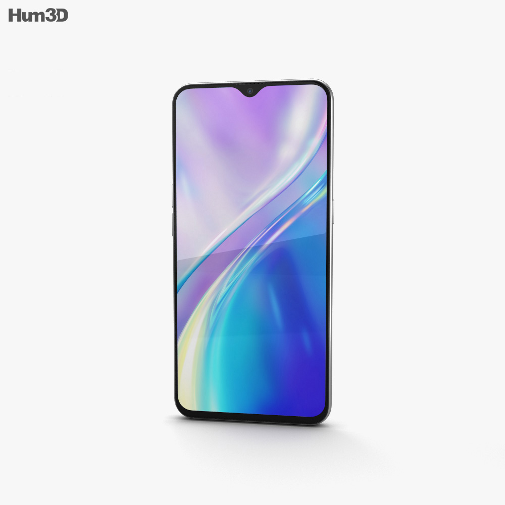 Realme XT Pearl White 3D model - Download Phones on 3DModels.org