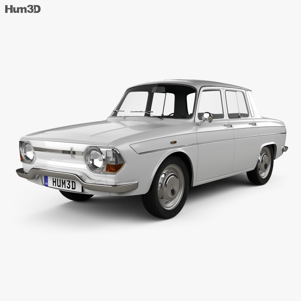 Renault 10 1965 3D model - Download Sedan on 3DModels.org