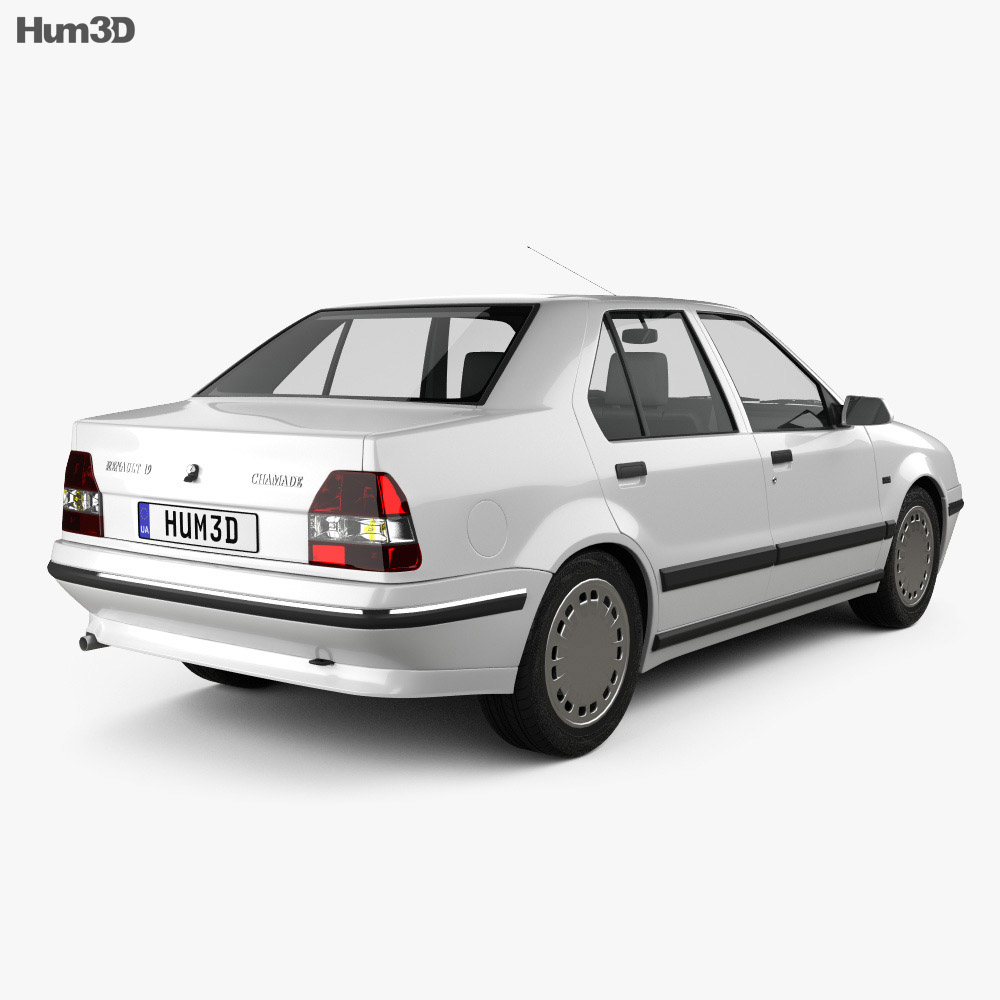 Renault 19 Sedán 2000 Modelo 3D - Descargar Sedan on 3DModels.org