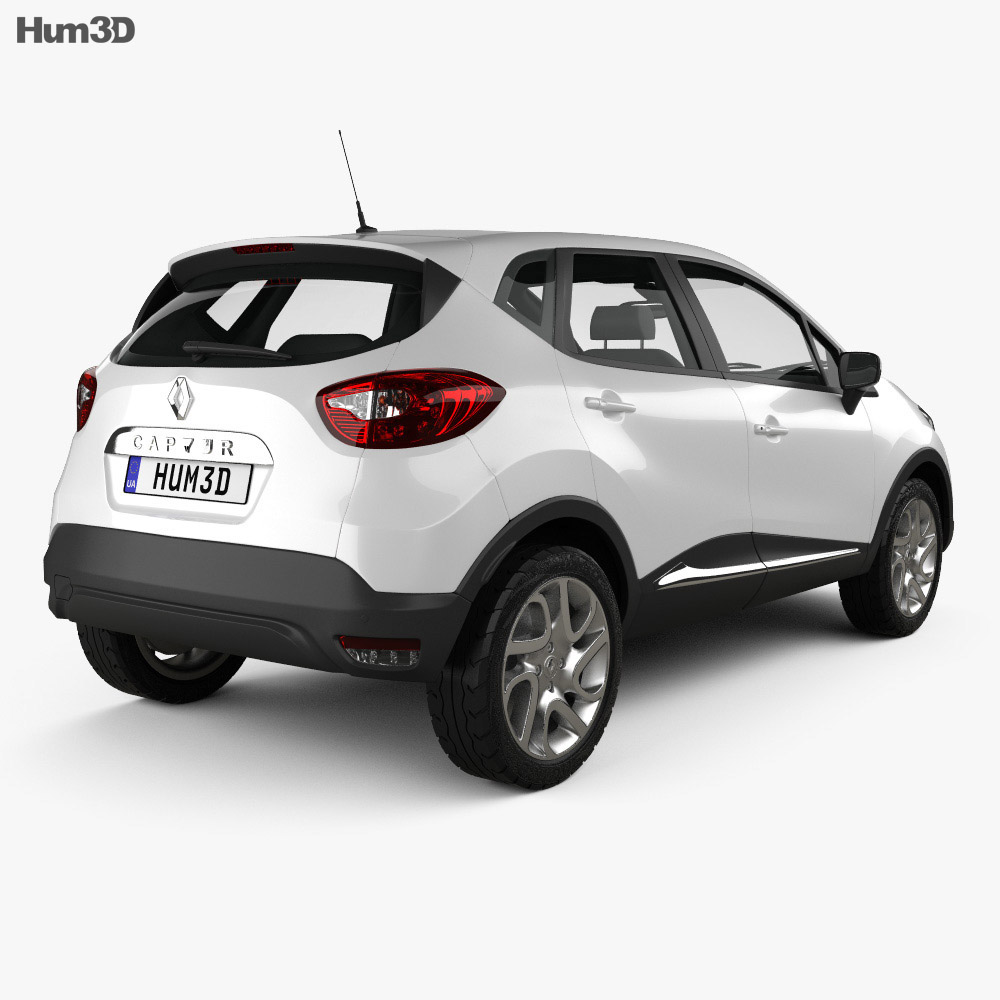 Renault Captur 2016 3D model - Download Crossover SUV on 3DModels.org