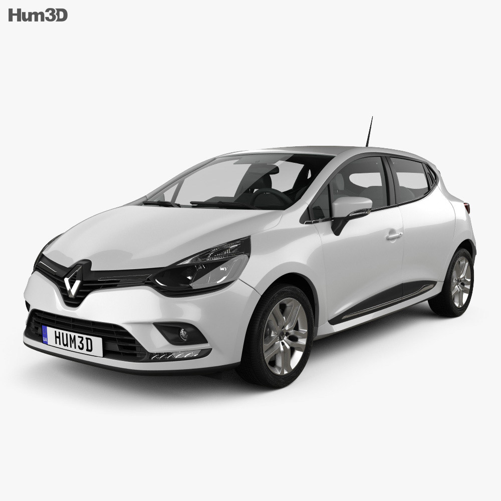 Renault Clio Business 5-door hatchback 2019 3D model - Download ...