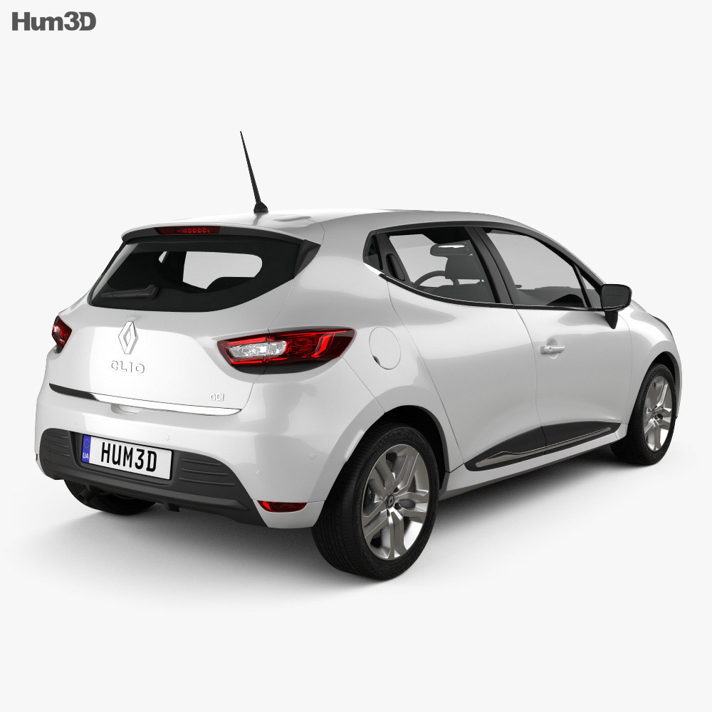 Renault Clio Business 5-door hatchback 2019 3D model - Download ...