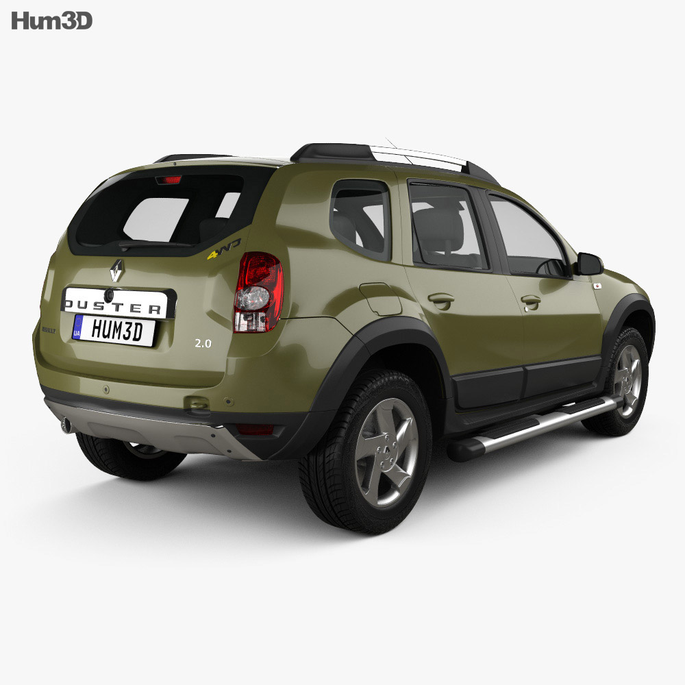 Renault Duster (BR) 2013 3D model - Download Crossover SUV on 3DModels.org