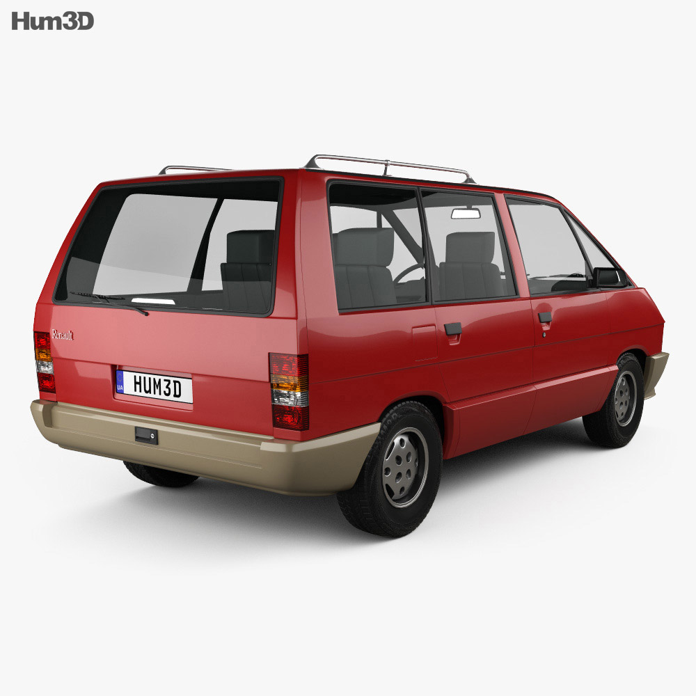 Renault Espace 1991 3D-Modell - Herunterladen Van on 3DModels.org