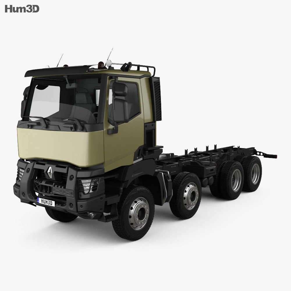 Renault K 430 Chassis Truck 2016 3D model - Download Truck on 3DModels.org