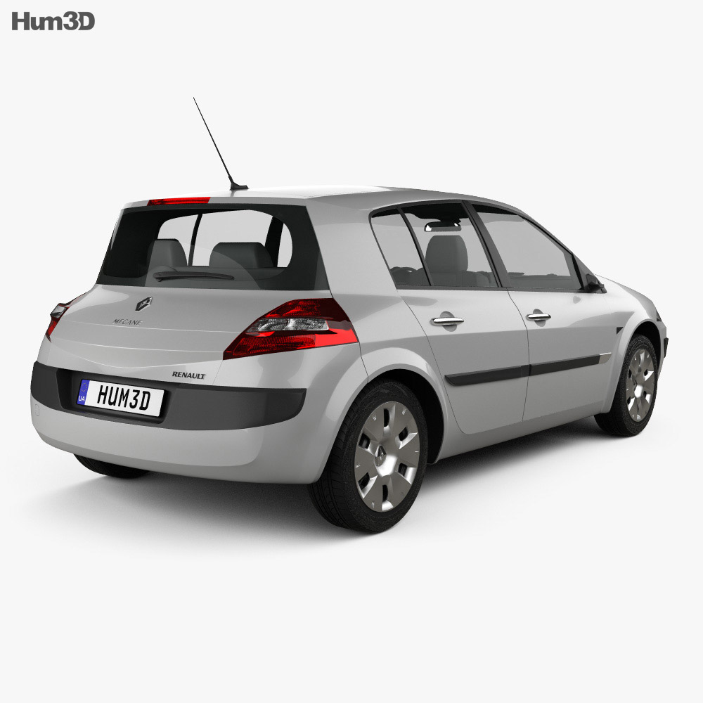 Renault Megane 5-door hatchback 2010 3D model - Download Wagon car on ...
