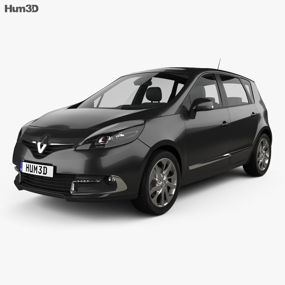 Renault Scenic MPV 2016 3D model - Download Hatchback on 3DModels.org