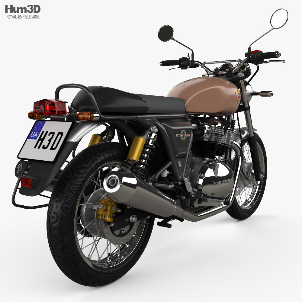 Royal Enfield Interceptor 650 2020 3D model - Download Motorcycle on ...