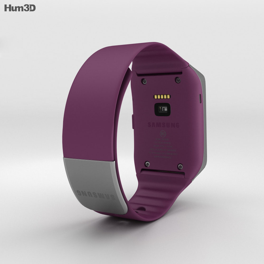 Samsung Gear Live Wine Red 3D model - Download Smart watch on 3DModels.org