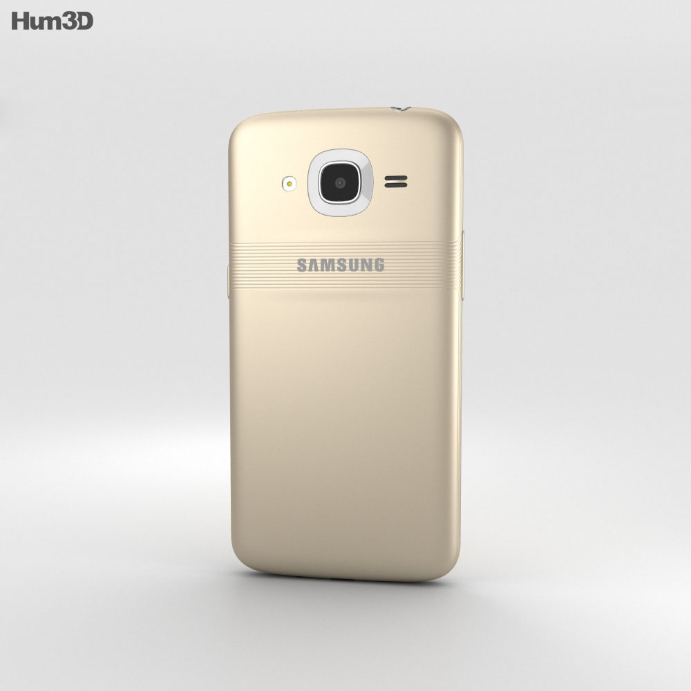 Samsung Galaxy J2 (2016) Gold 3D model - Download Phones on 3DModels.org