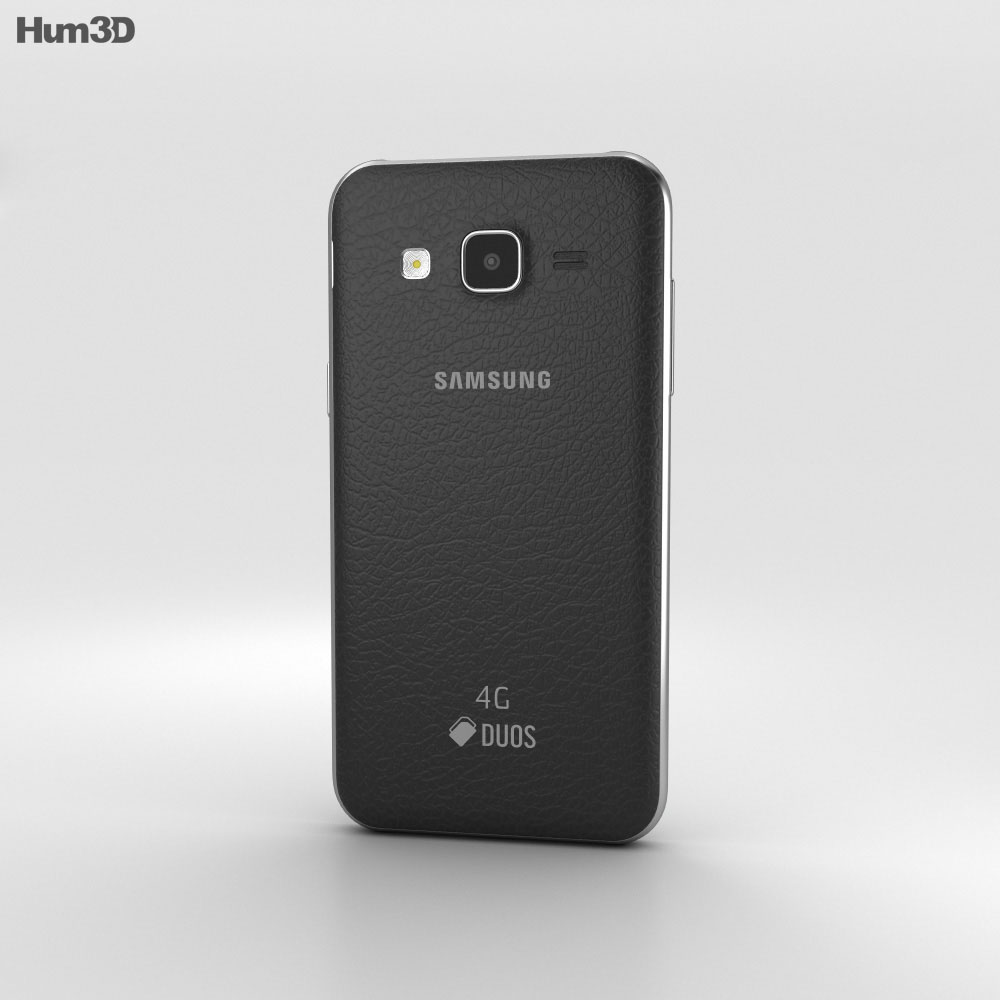 Samsung Galaxy J2 Black 3D model - Download Phones on 3DModels.org