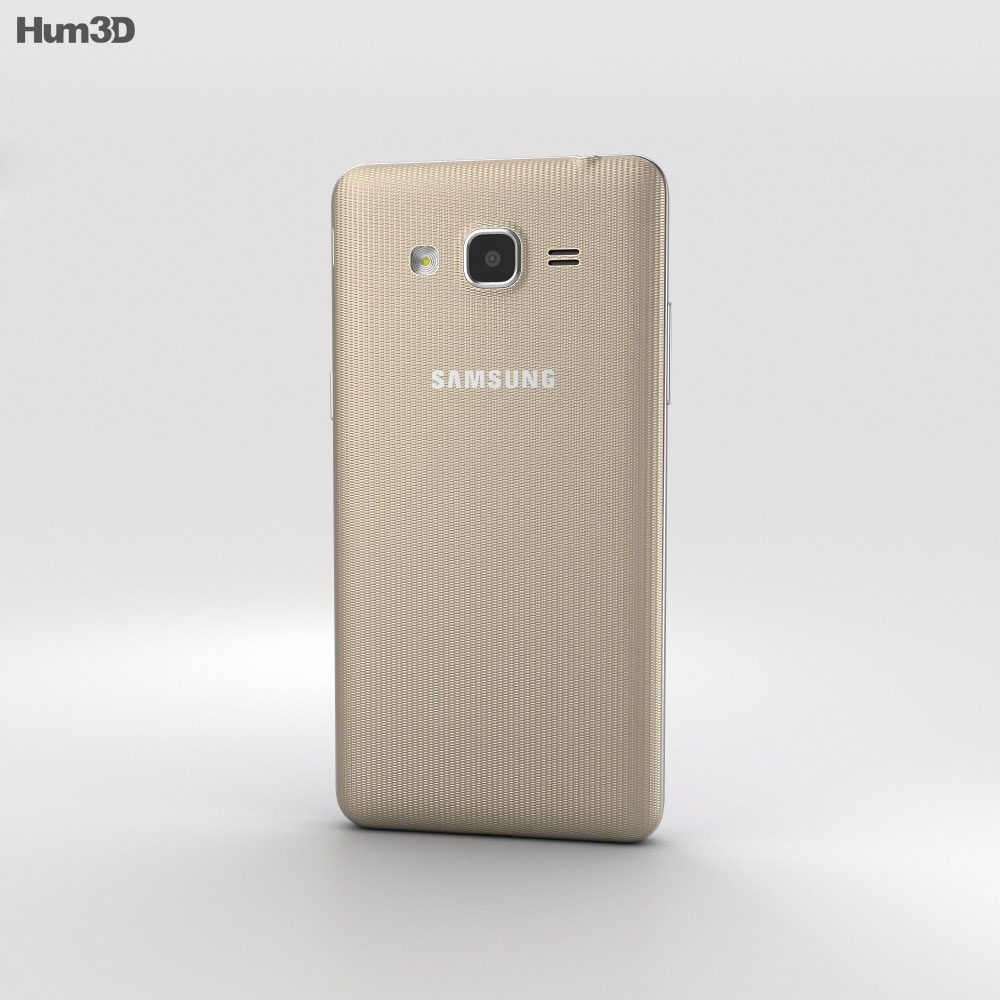 Samsung Galaxy J2 Prime Gold 3D model - Download Phones on 3DModels.org