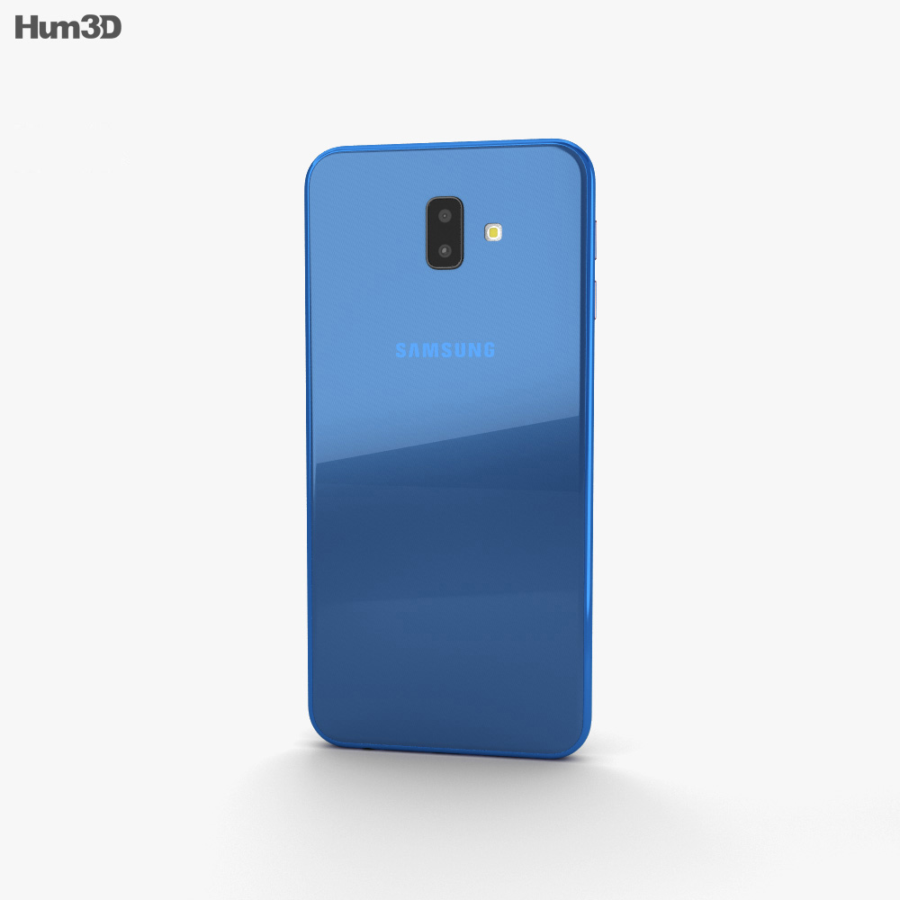 Samsung Galaxy J6 Plus Blue 3D model - Download Phones on 3DModels.org