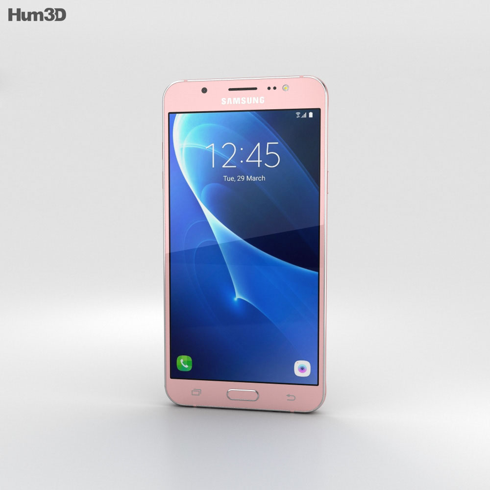 Samsung Galaxy J7 (2016) Rose Gold 3D model - Download Phones on ...