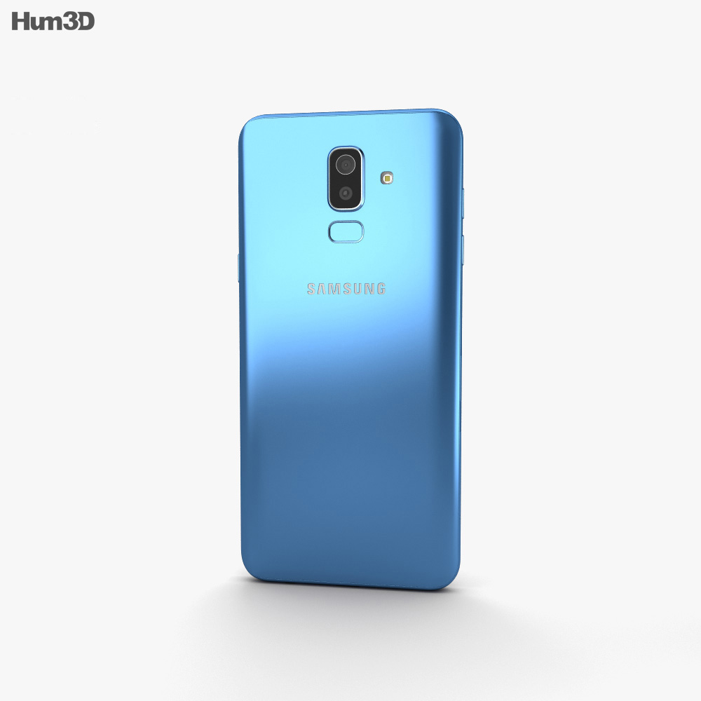 Samsung Galaxy J8 Blue 3D model - Download Phones on 3DModels.org