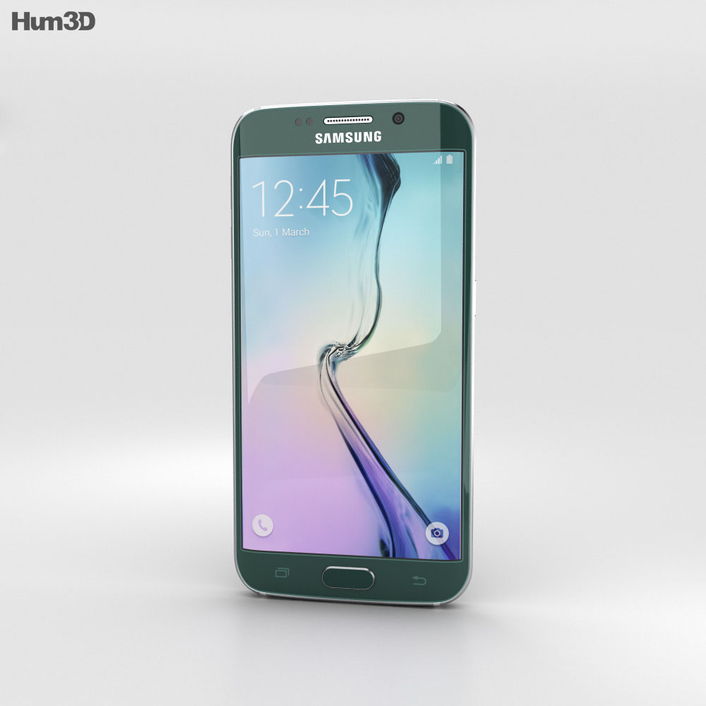 Samsung Galaxy S6 Edge Green Emerald 3D model - Download Phones on ...