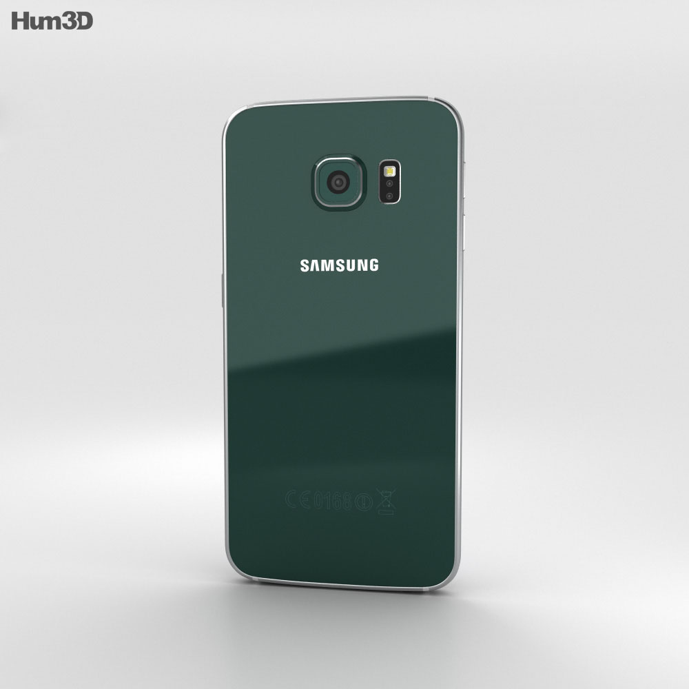 Samsung Galaxy S6 Edge Green Emerald 3D model - Download Phones on ...