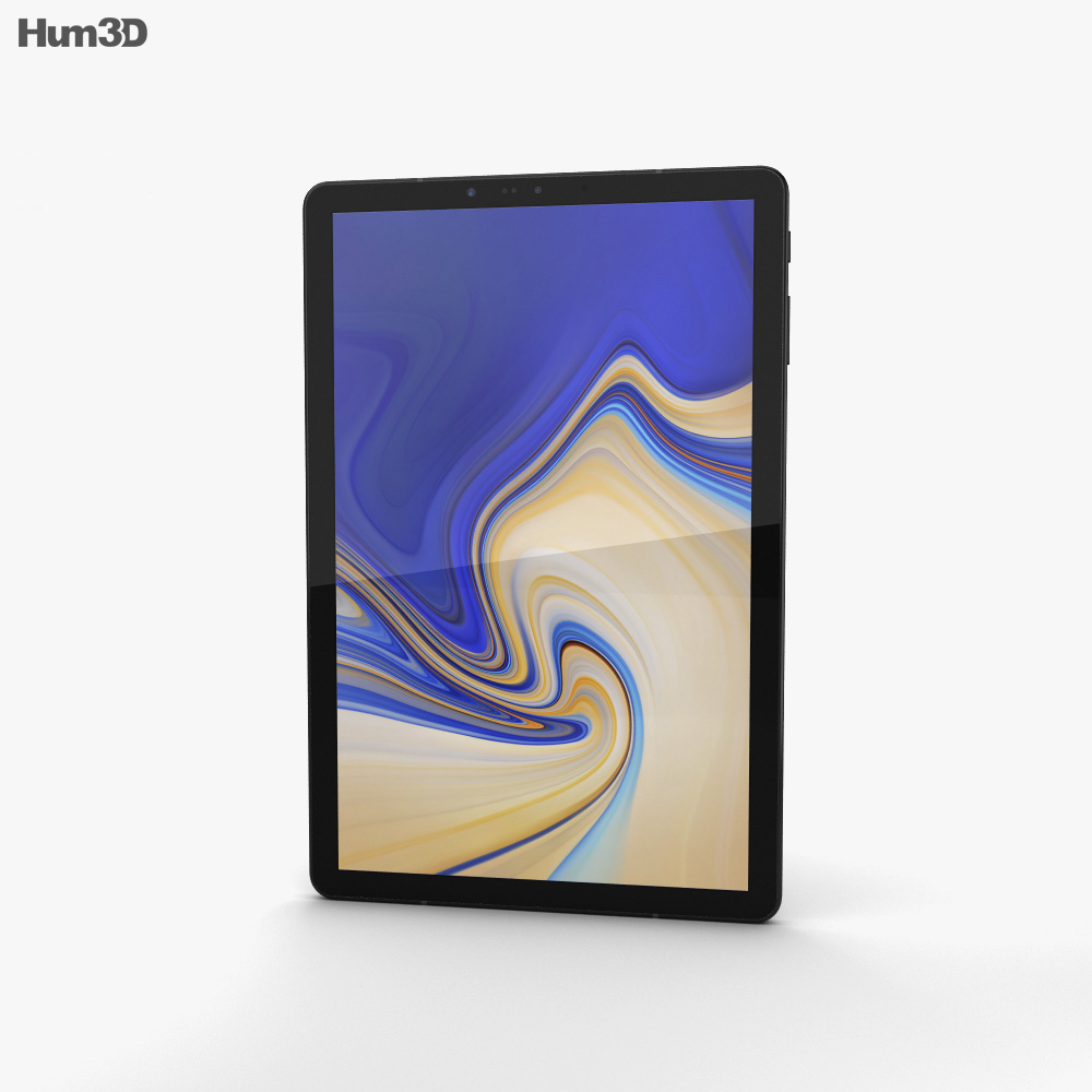 Samsung Galaxy Tab S4 10.5-inch Black 3D model - Download Tablet on ...