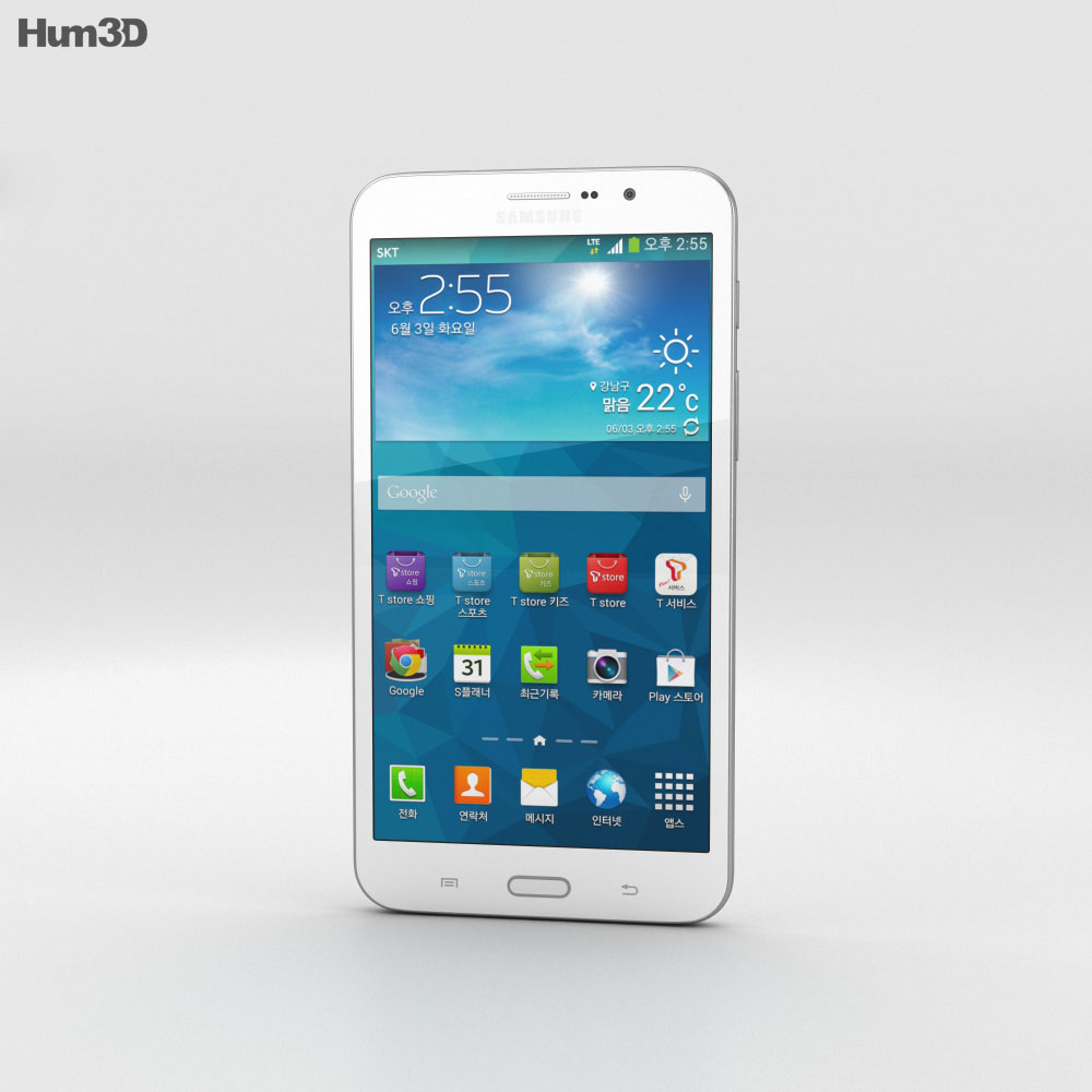 Samsung Galaxy W White 3D model - Download Phones on 3DModels.org