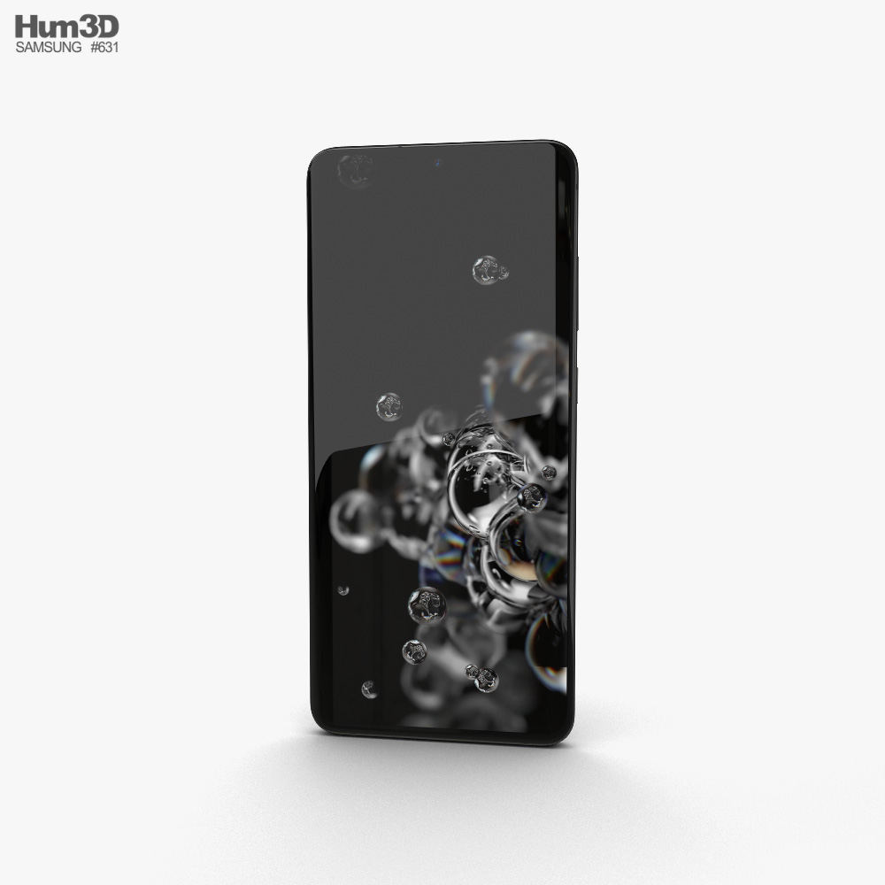Samsung Galaxy S20 Ultra Cosmic Black 3D model - Download Phones on ...