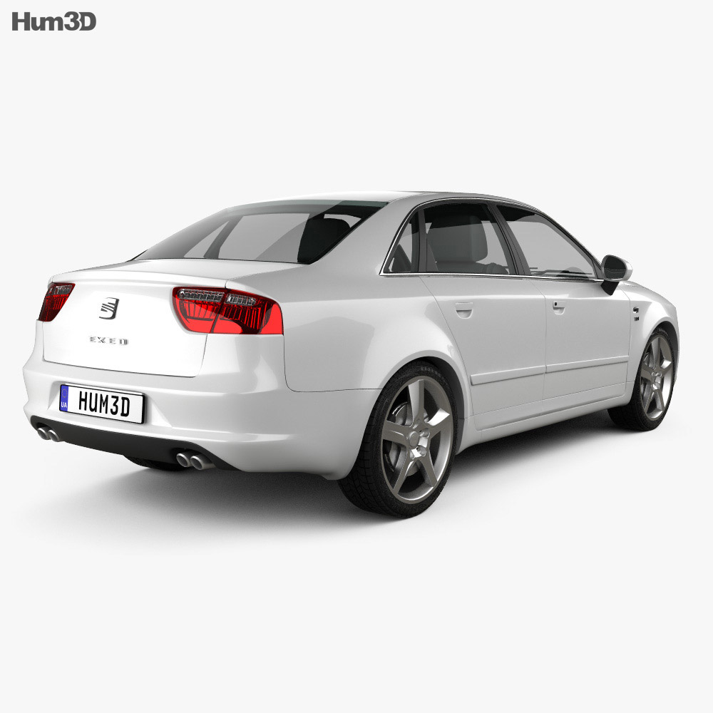 Seat Exeo sedan 2014 3D model - Download Sedan on 3DModels.org