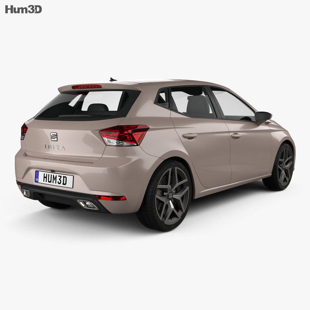 Seat Ibiza Xcellence 2019 3D model - Download Hatchback on 3DModels.org