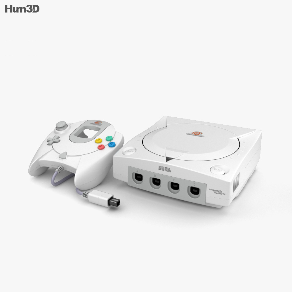 SEGA Dreamcast 3D model - Download Game Console on 3DModels.org
