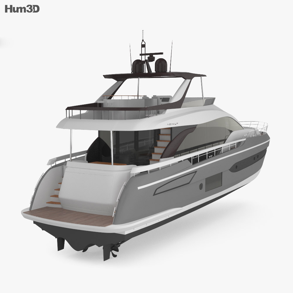 Azimut 78 Yacht 3D model - Download Yacht on 3DModels.org