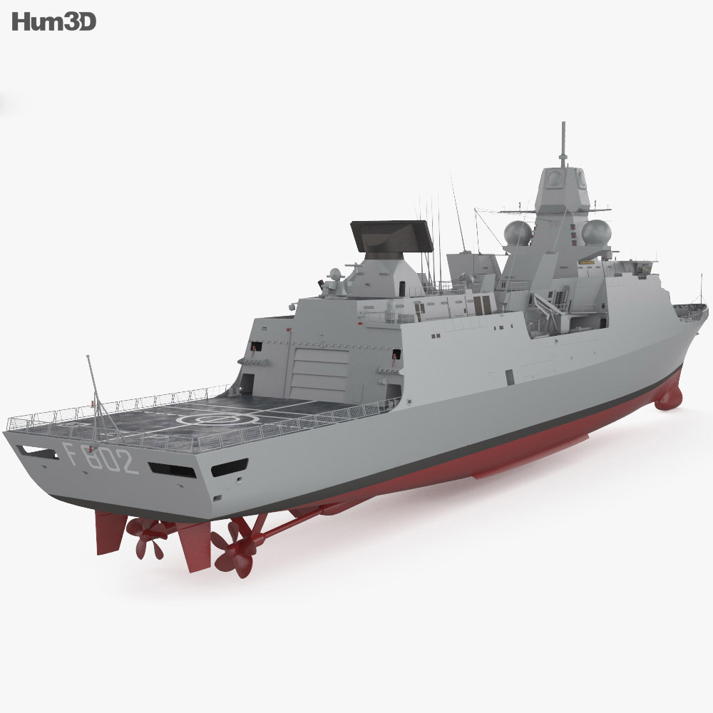 De Zeven Provincien-class frigate 3D model - Download Warship on ...