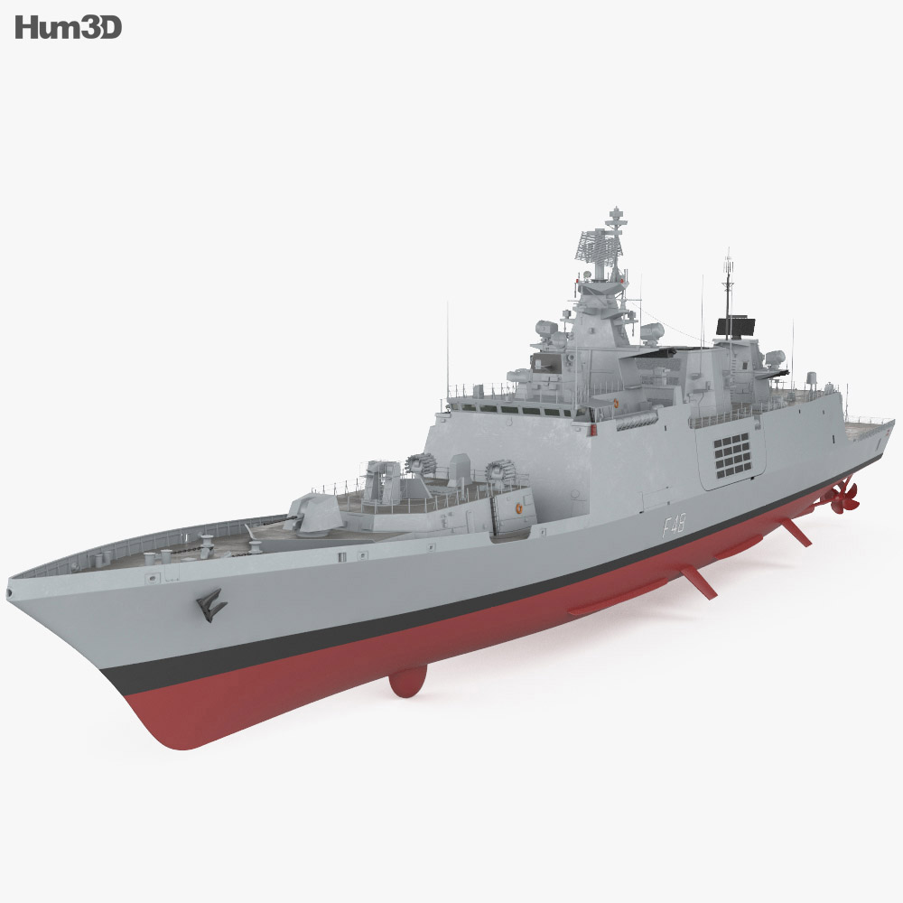 Shivalik-class frigate 3D model - Download Warship on 3DModels.org