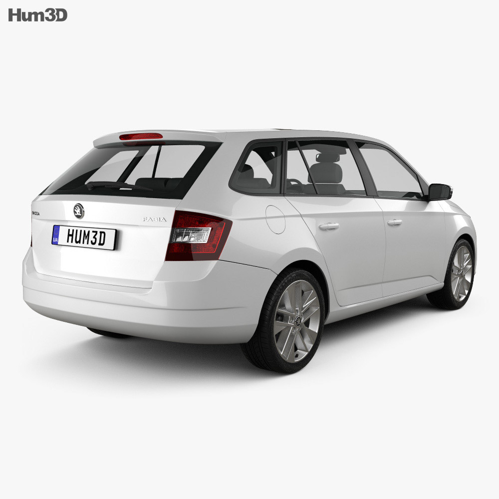 Skoda Fabia Combi 2018 3D model - Download Wagon car on 3DModels.org