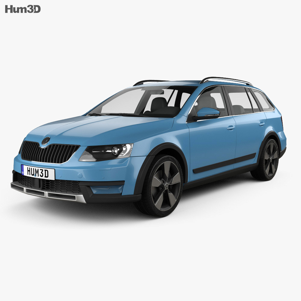 Skoda Octavia Scout 2017 3D模型 - 下载 Wagon car on 3DModels.org
