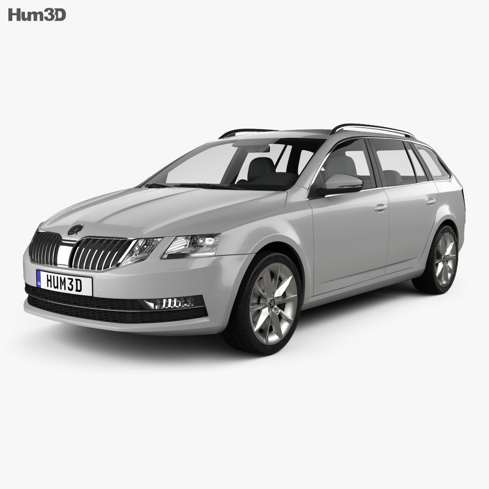 Skoda Octavia Combi 2020 3D model - Download Wagon car on 3DModels.org