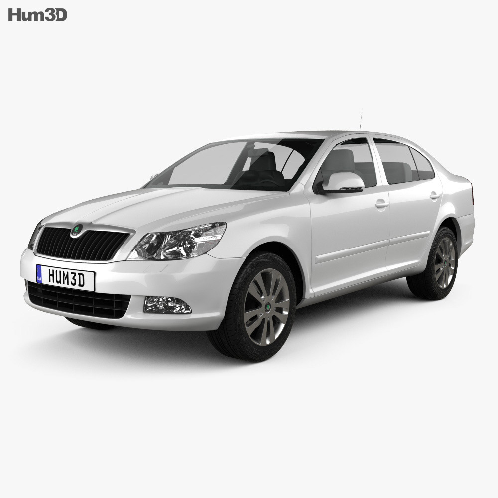 Skoda Octavia (Laura) liftback 2012 3D model - Download Sedan on ...