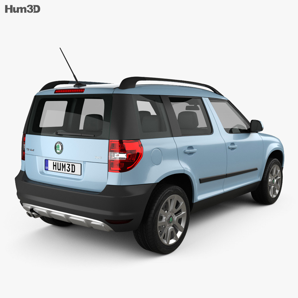 Skoda Yeti 2010 3D模型 - 下载 Crossover SUV on 3DModels.org