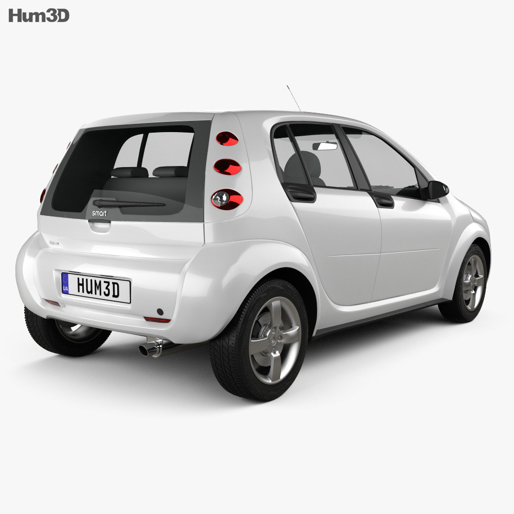 Smart Forfour 2008 3D model - Download Hatchback on 3DModels.org