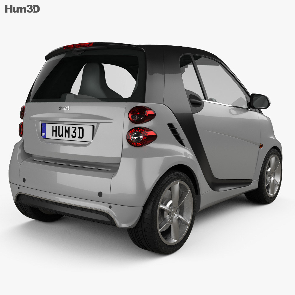 Smart Fortwo coupe 2015 3D model - Download Hatchback on 3DModels.org