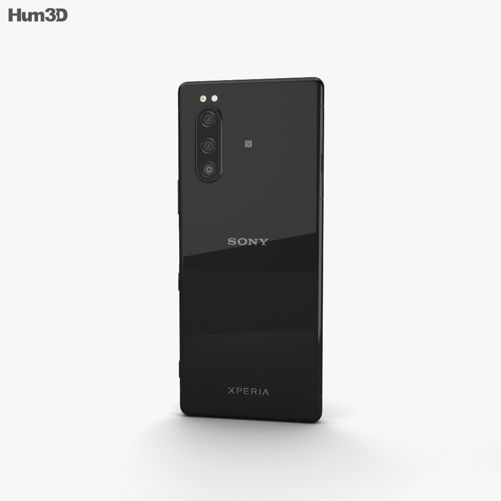 Sony Xperia 5 Black 3D model - Download Phones on 3DModels.org