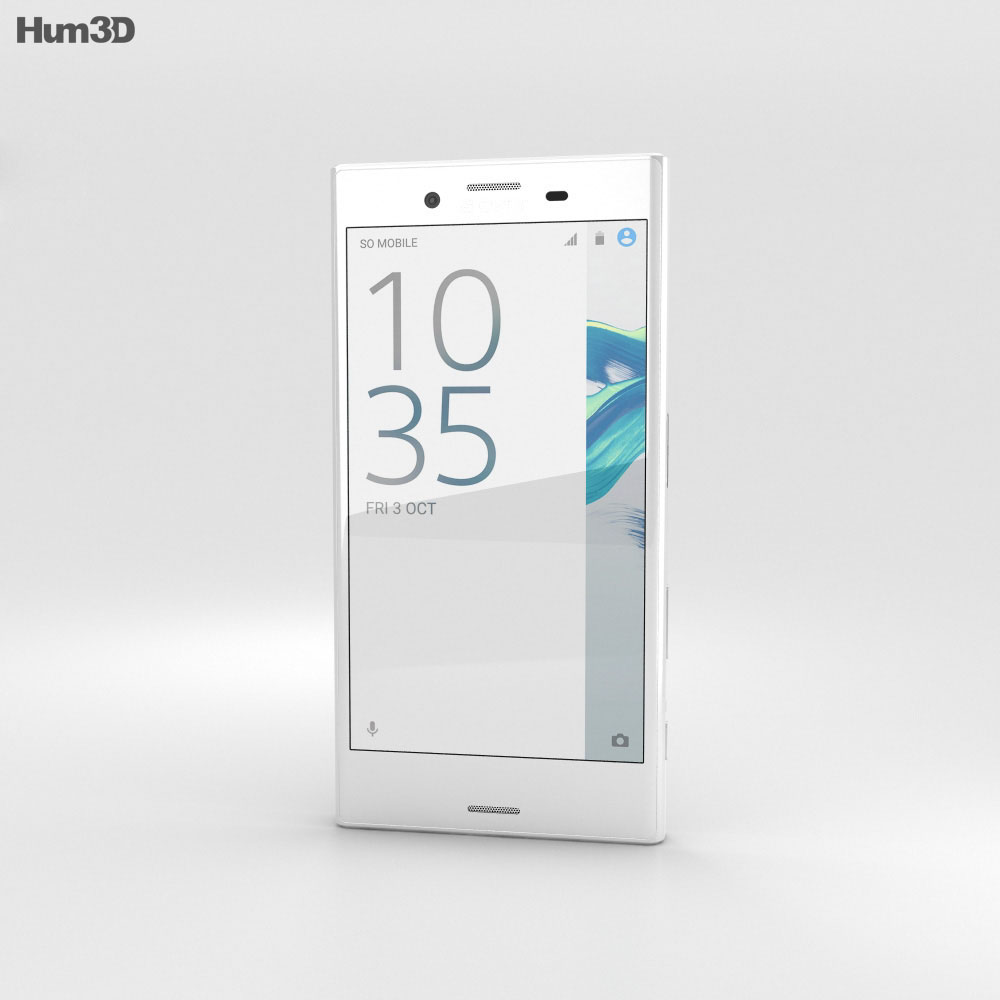 Sony Xperia X Compact White 3D model - Download Phones on 3DModels.org