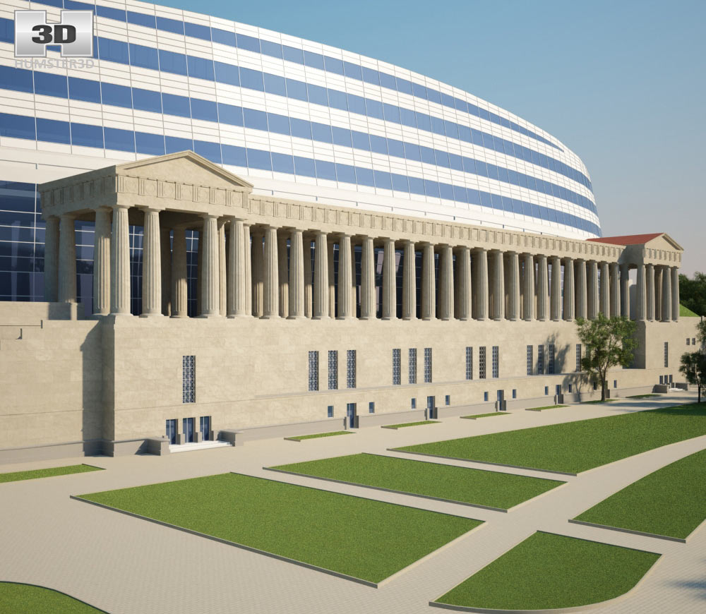 Soldier Field 3D model - Download Stadium on 3DModels.org