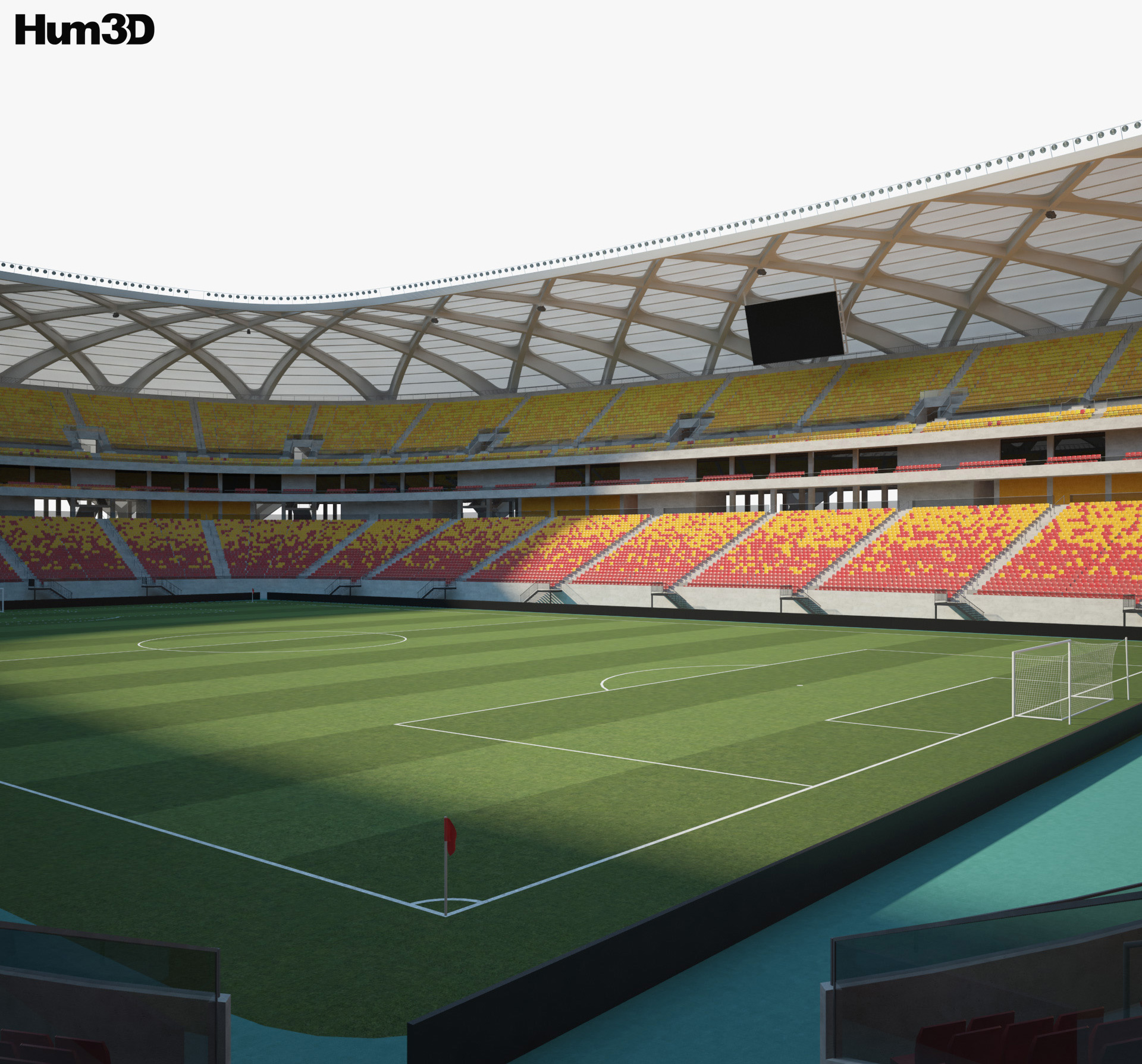Arena da Amazônia Modelo 3D - Baixar Arena desportiva no 3DModels.org