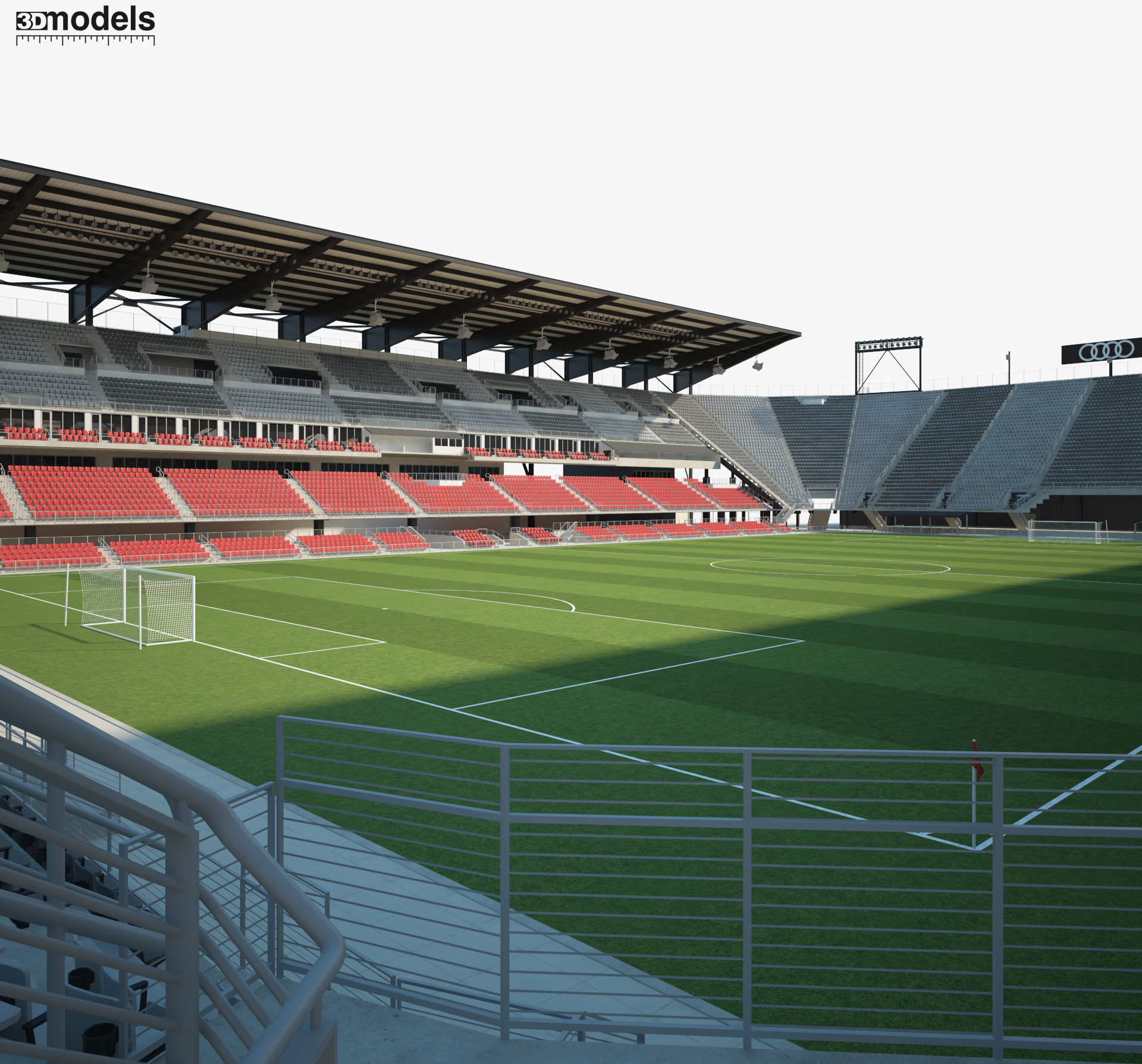 Audi Field 3D 모델 - 다운로드 스타디움 on 3DModels.org
