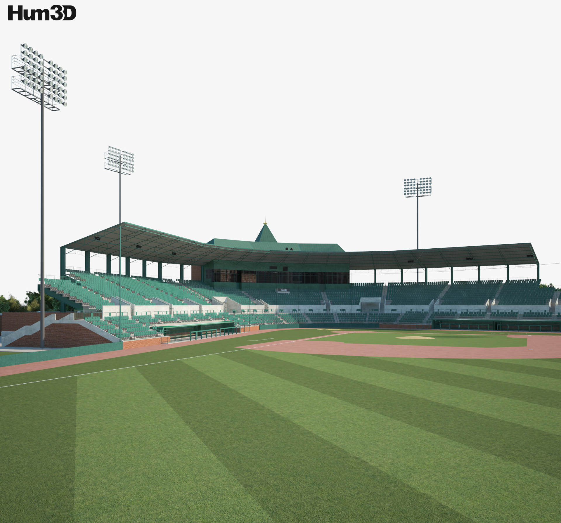 Baylor Ballpark 3D model - Download Stadium on 3DModels.org