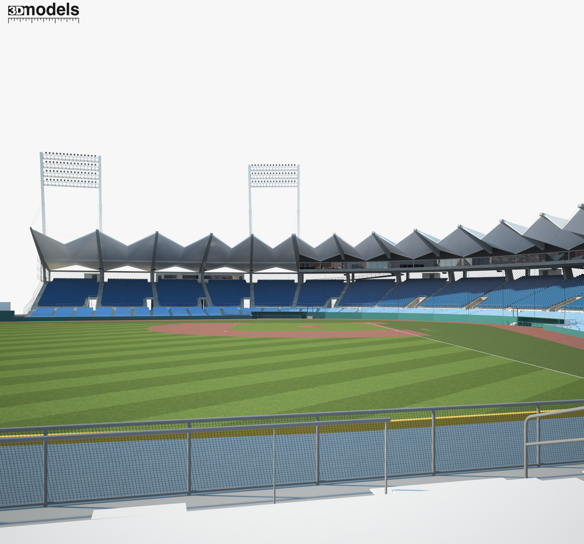 Hiram Bithorn Stadium 3D model - Download Stadium on 3DModels.org