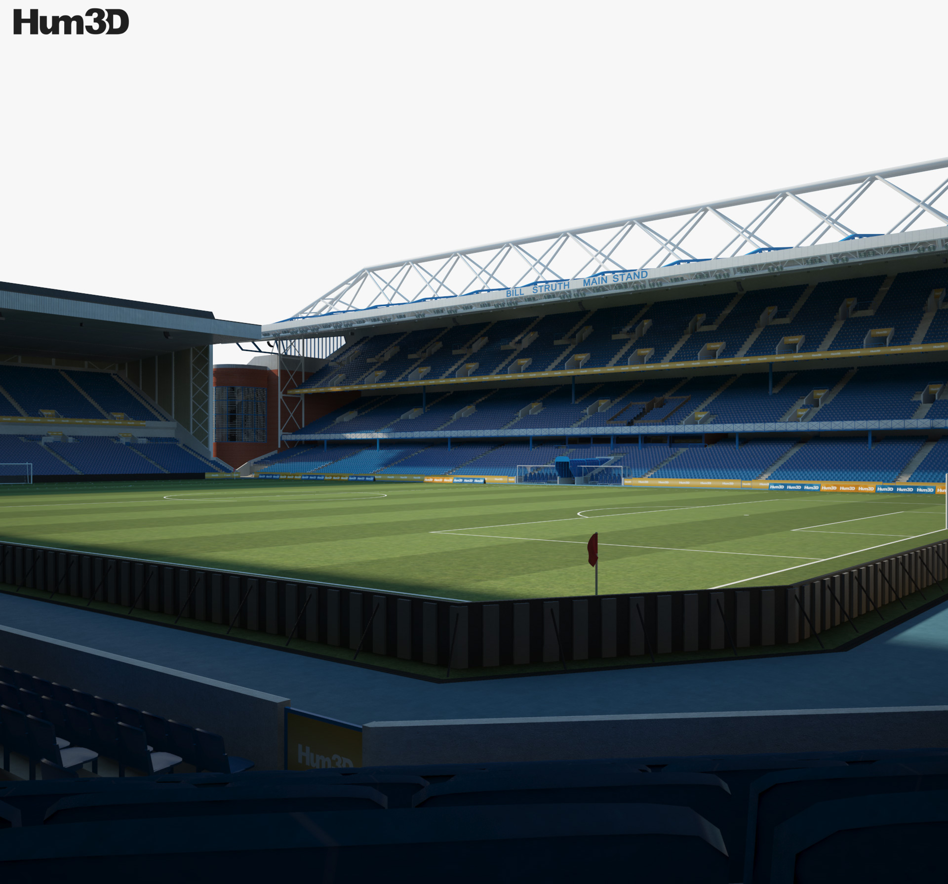 Ibrox Stadium 3D model - Download Stadium on 3DModels.org