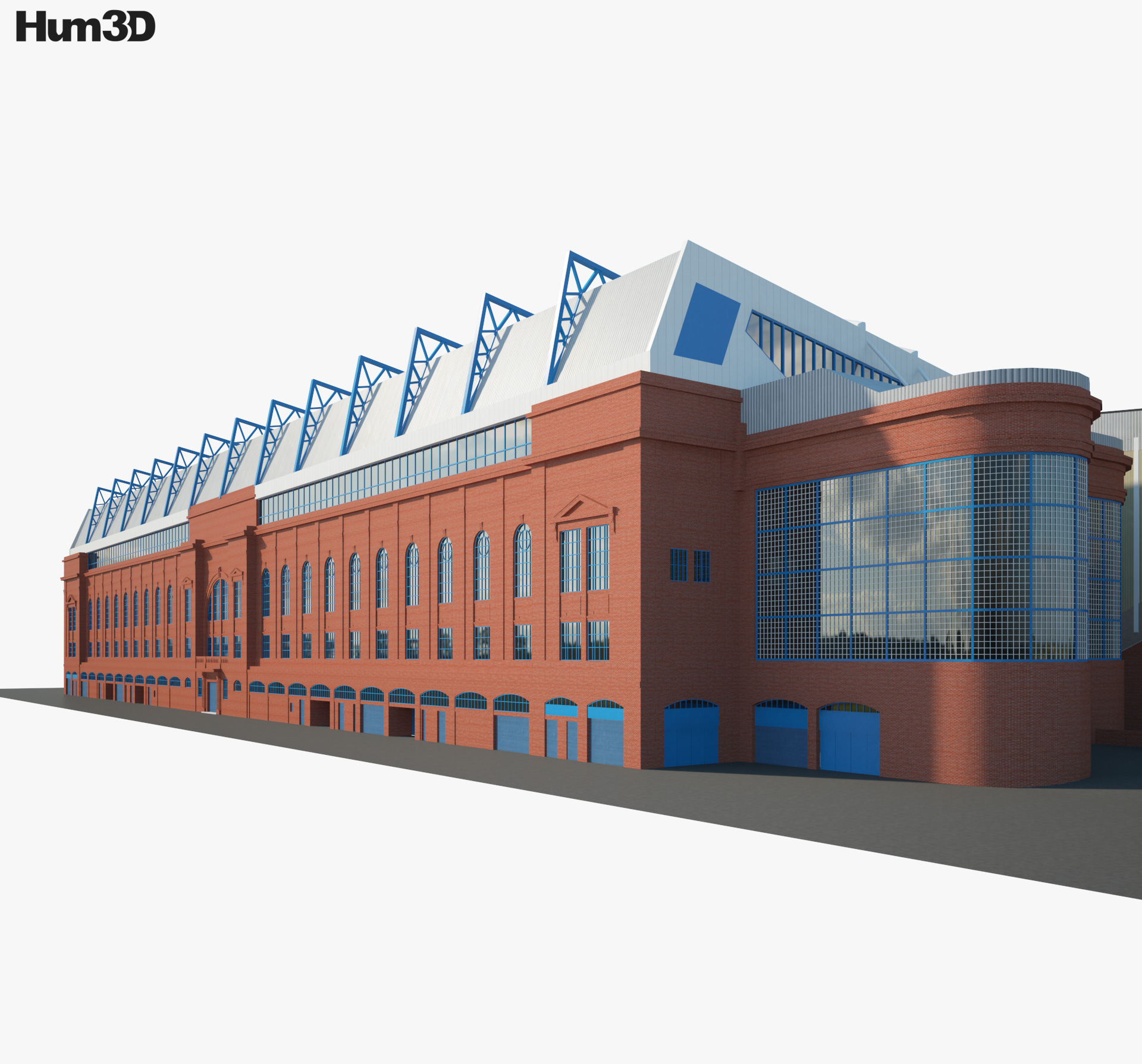 Ibrox Stadium 3D model - Download Stadium on 3DModels.org