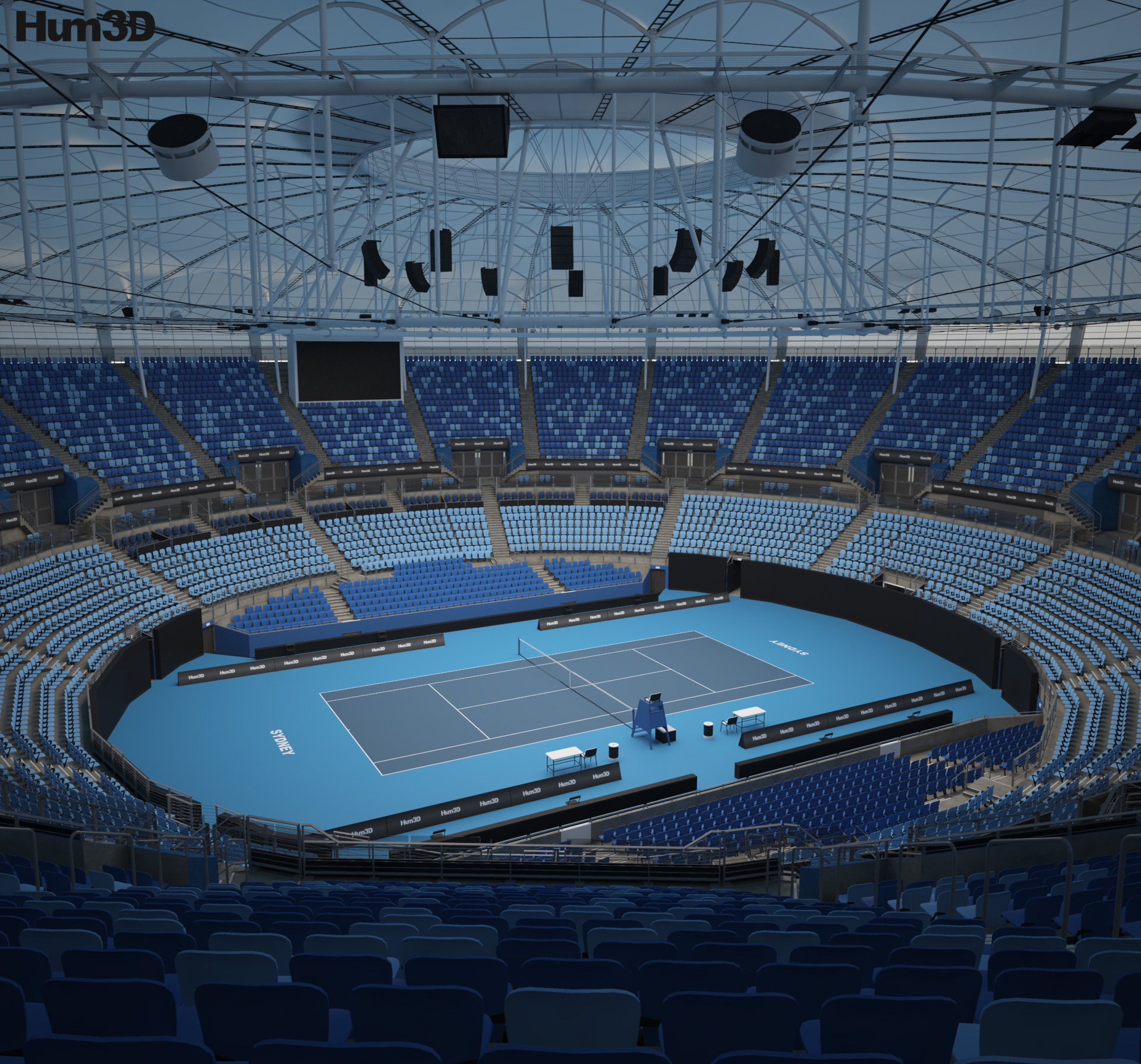 Ken Rosewall Arena 3D model - Download Stadium on 3DModels.org