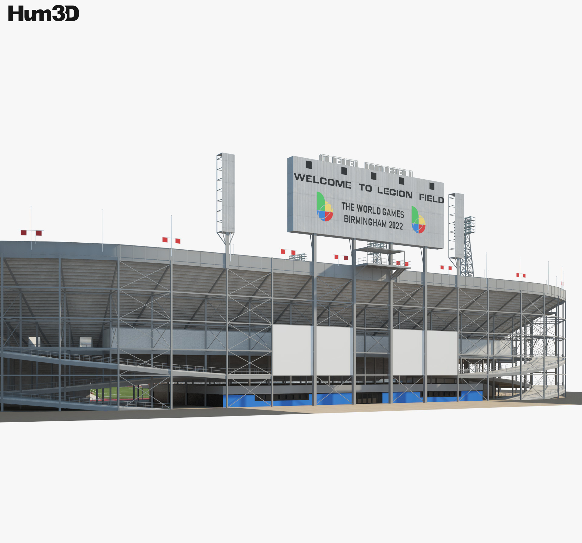 Legion Field Modelo 3D - Descargar Estadio Deportivo on 3DModels.org