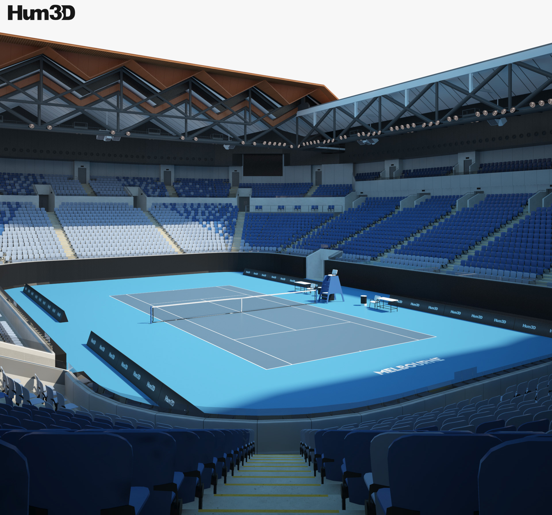Margaret Court Arena 3D model - Download Stadium on 3DModels.org